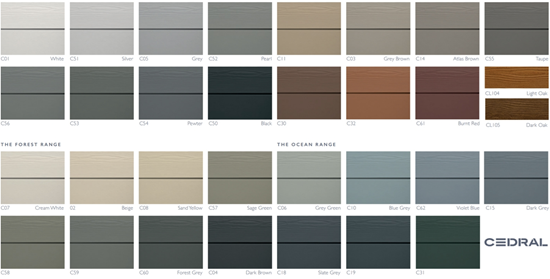 BOUWDEAL - Cedral Board 3050x1220x9mm C50 Zwart